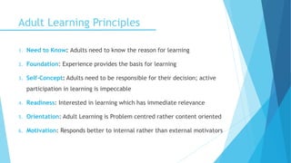 Adult learning | PPTX | Adult Education | Education