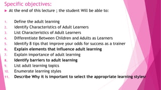 Adult learning | PPT