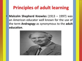 Adult learning | PPTX