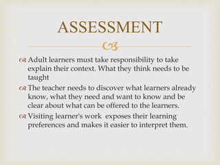 Adult learning 1 | PPT