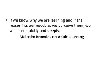 Adult Learning Quote