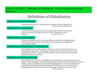 Locating Oneself in Global Learning- First 4 Readings | PPT