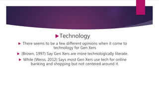 Adult learning for generation x | PPTX