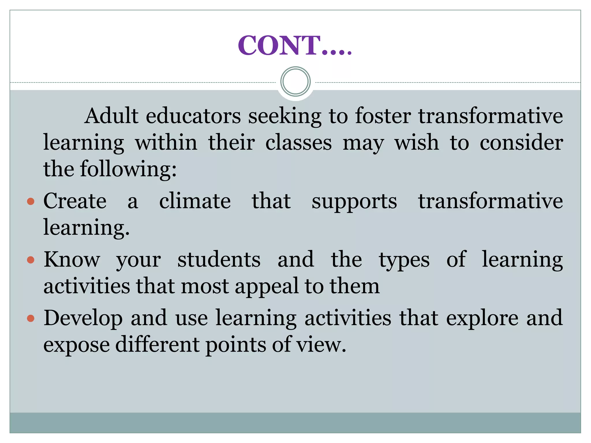 Adult learning Ppt | PPTX