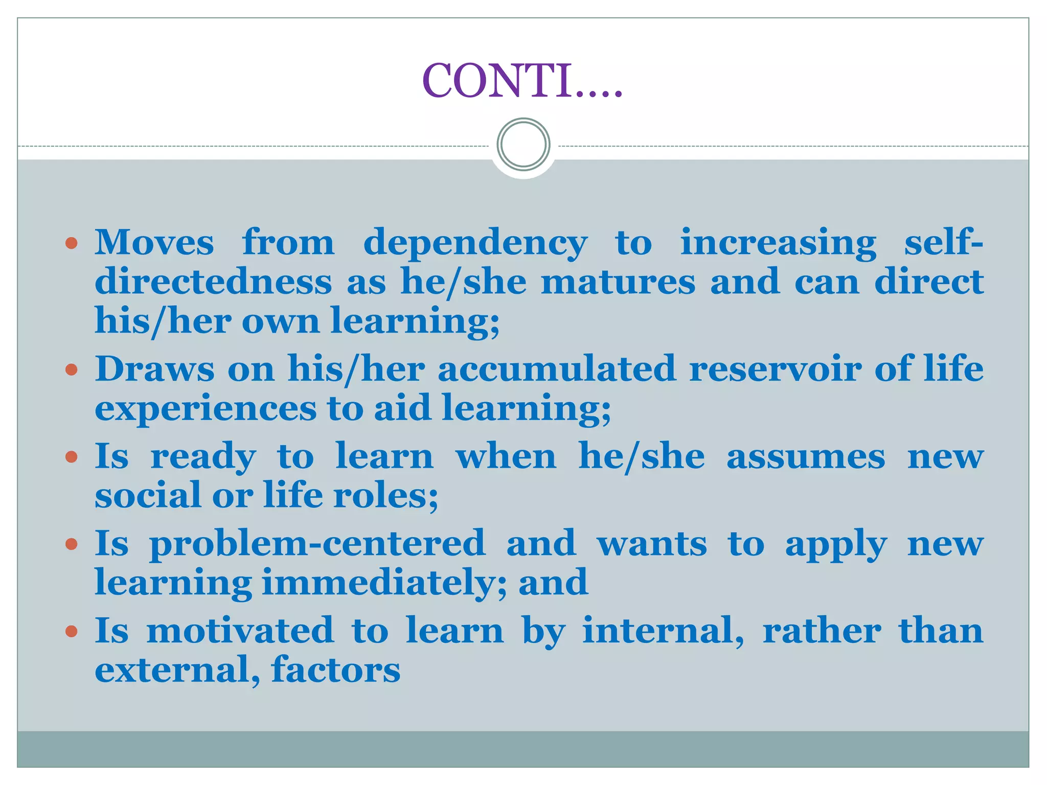 Adult learning Ppt | PPTX