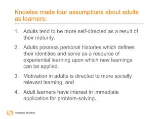 Andragogy In Practice Model