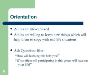Adult Learning Principles Cycle | PPT