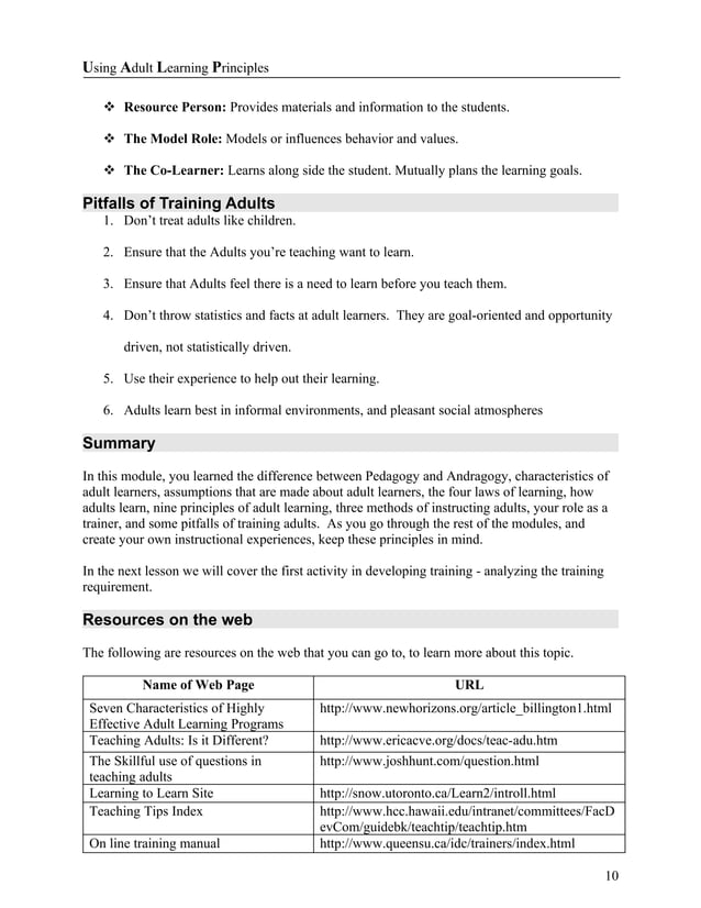Adult learning principles_handout | DOC