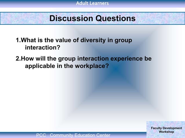 Adult Learning Process as a tools of transformation | PPT