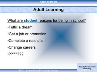 Adult Learning Process as a tools of transformation | PPT