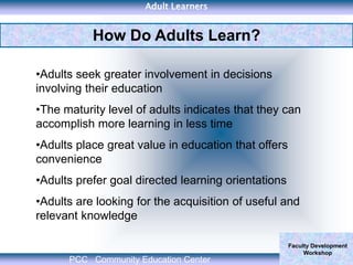 Adult Learning Process as a tools of transformation | PPT