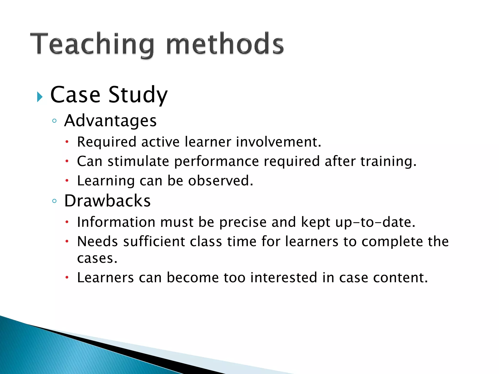 Adult Learning Styles and Training Methods | PDF