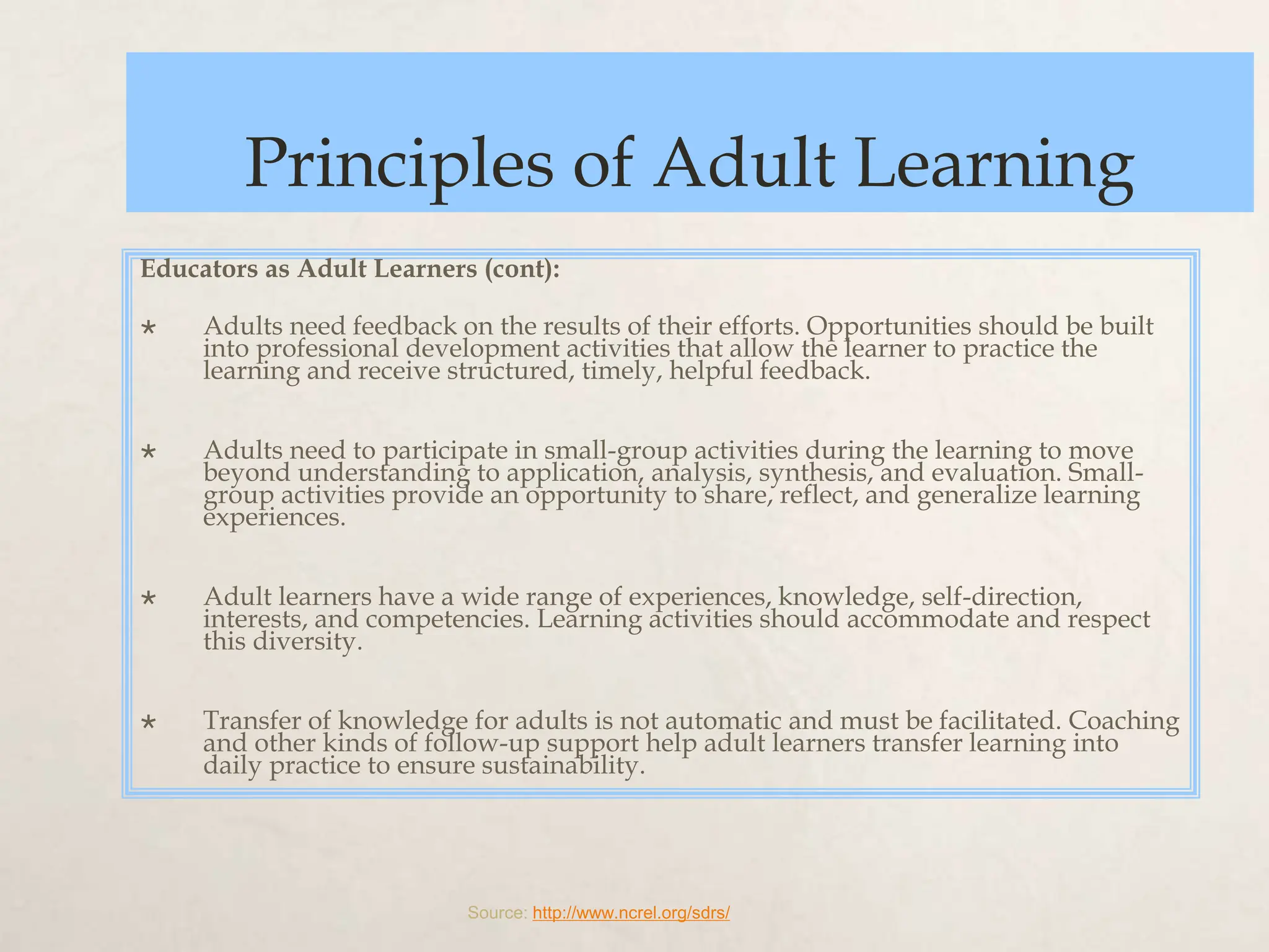 Adult Learning Styles to be used in TESOL contexts.ppt