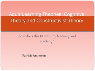 Adult learning theoriespmtaadultlearning class Framingham | PPTX | Adult Education | Education