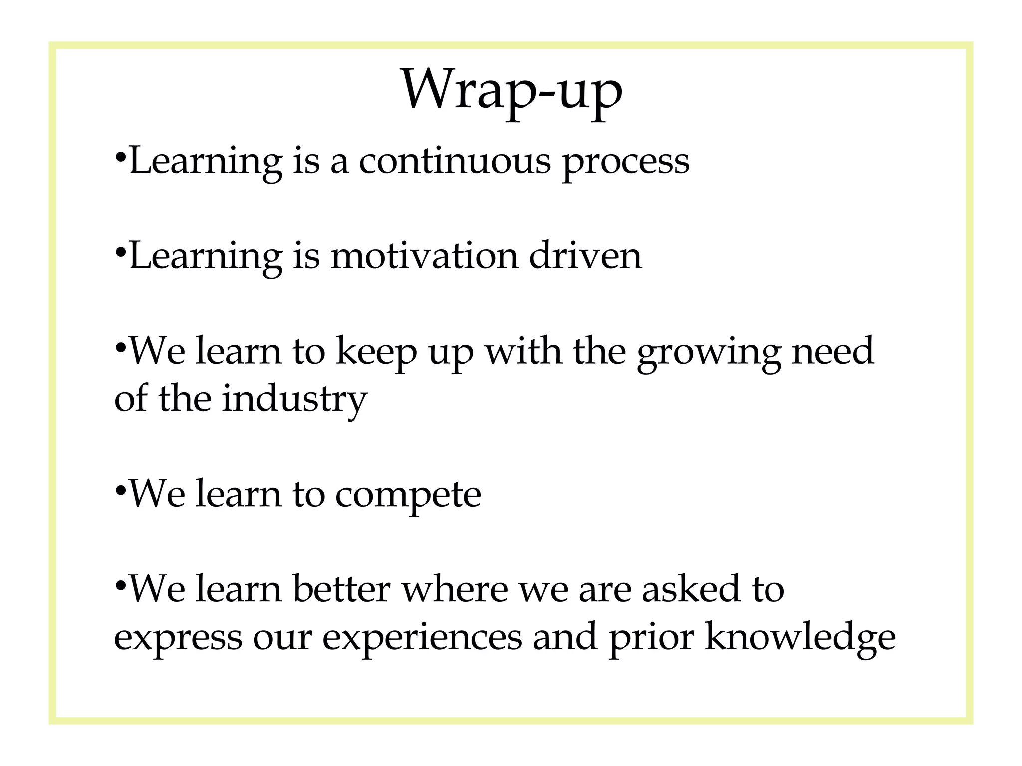 Adult Learning Theory | PPT