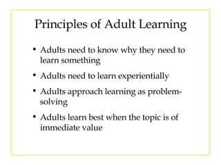 Adult Learning Theory | PPT