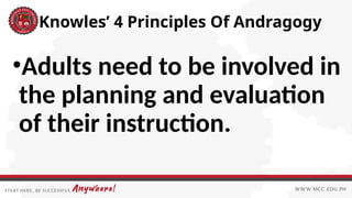 Adult Learning Theory or (Andragogy).pptx