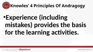 Adult Learning Theory or (Andragogy).pptx