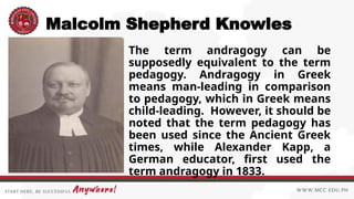 Adult Learning Theory or (Andragogy).pptx