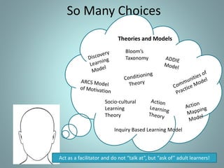 Adult learning transactions presentation | PPTX