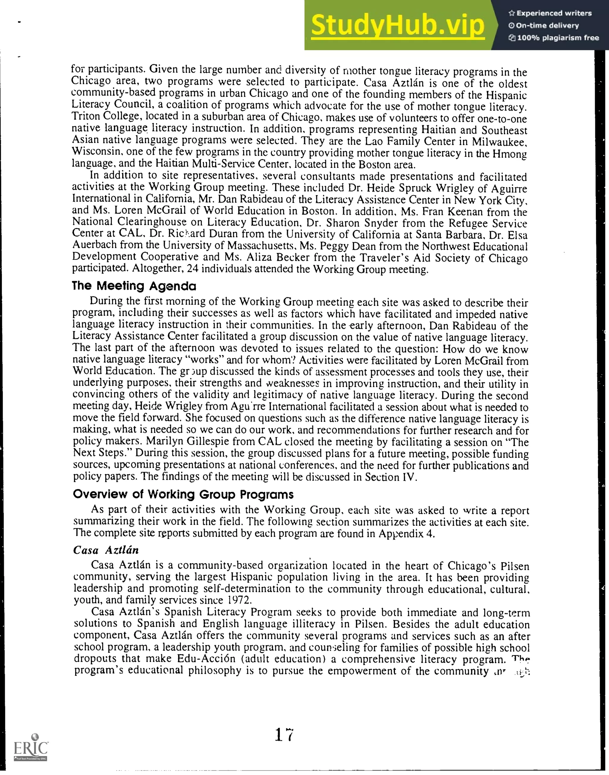 Adult Native Language Literacy A Synthesis and Plan for Research and ...