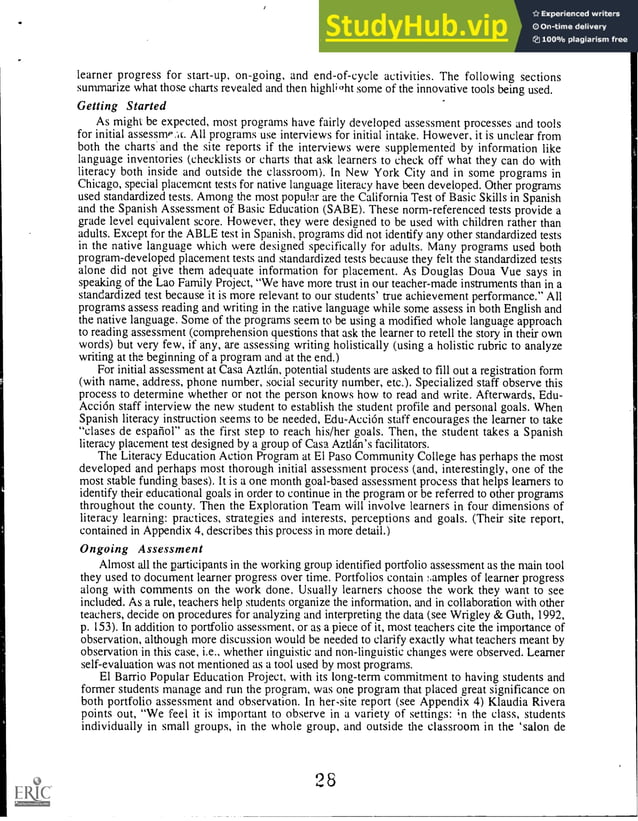 Adult Native Language Literacy A Synthesis and Plan for Research and ...