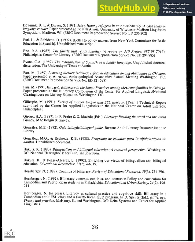 Adult Native Language Literacy A Synthesis and Plan for Research and ...