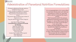 Adult parenteral nutrition | PPT