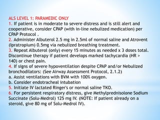 Adult respiratory emergencies | PPTX
