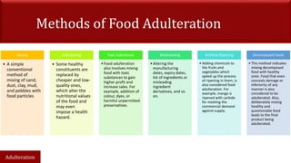 Adulteration, Supplementation and Fortification | PPTX | Nutrition ...