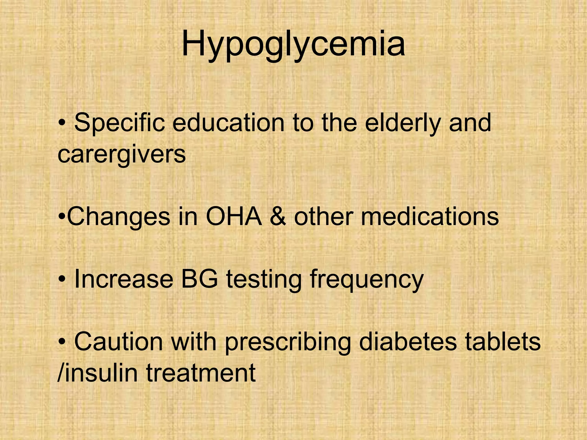 Care of Diabetes in older adults | PPTX