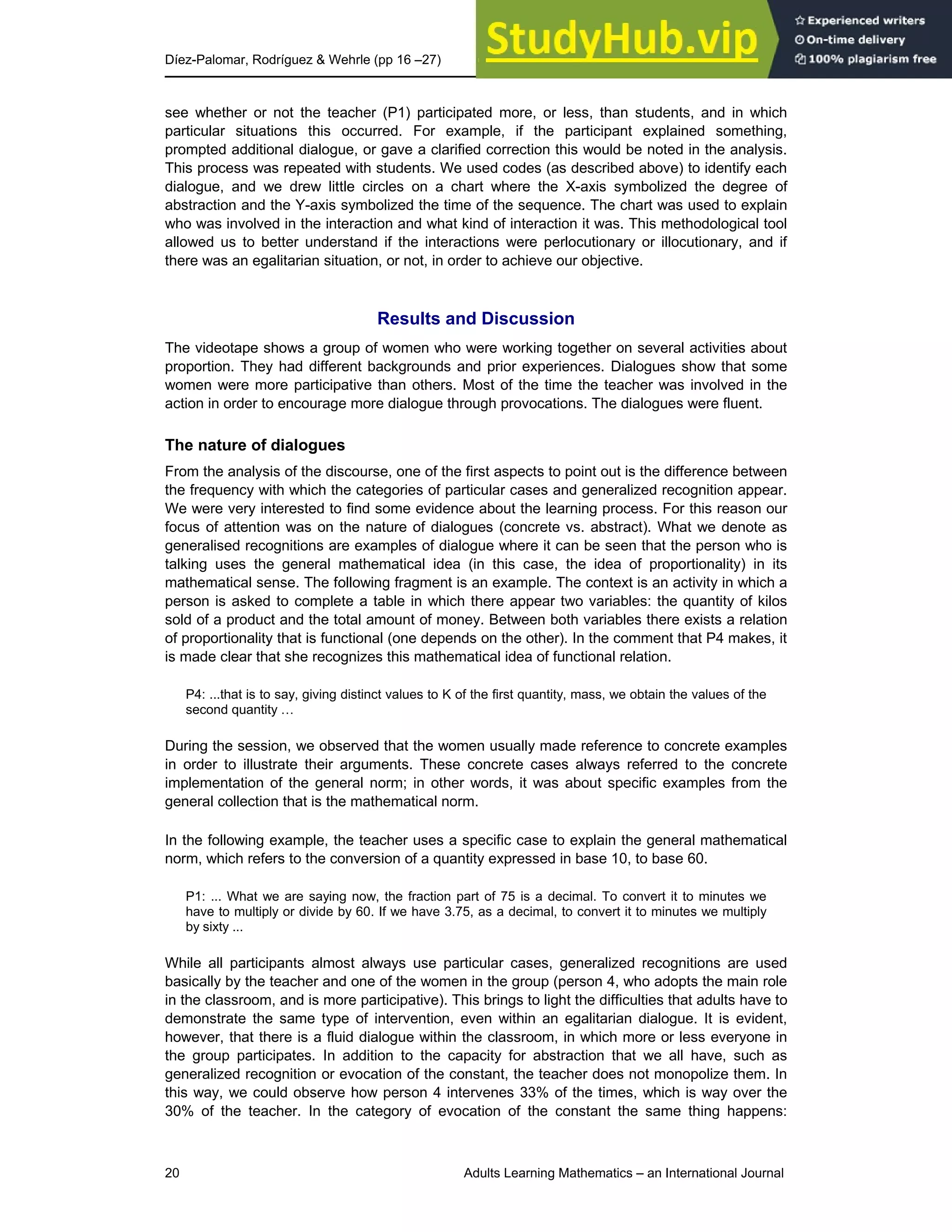 Adults Learning Mathematics | PDF