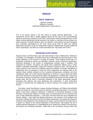 Adults Learning Mathematics | PDF