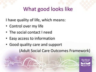Adult Social Care in Sheffield | PPTX