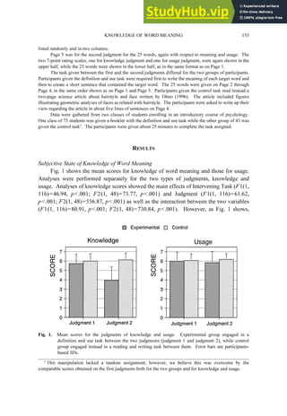 Adult Speakers Definition And Use Of Words An Examination Of Plato S Problem As Applied To ...