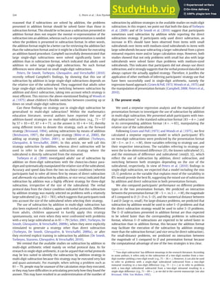 Adults Use Of Subtraction By Addition | PDF