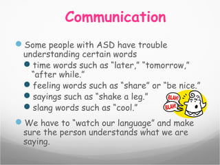 Adults with autism training module five v2 | PPT