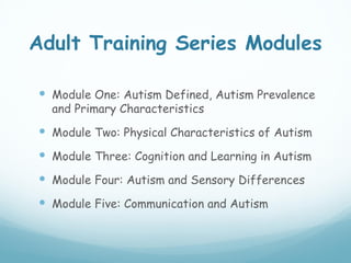 Understanding Behavior in Persons with Autism | PPT