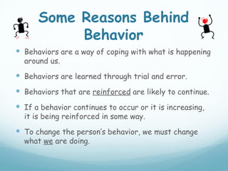 Understanding Behavior in Persons with Autism | PPT