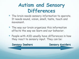 Autism and Sensory Differences | PPT