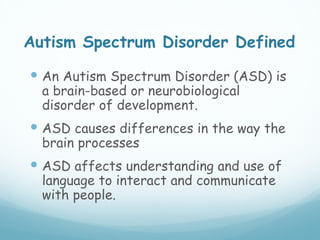 Autism Defined, Autism Prevalence and Primary Characteristics | PPT ...