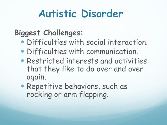 Autism Defined, Autism Prevalence and Primary Characteristics | PPT ...