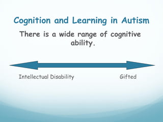 Cognition and Learning in Autism | PPT