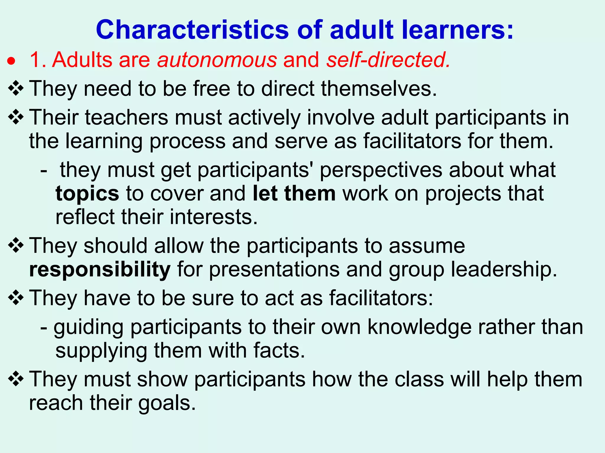 adult teaching methods and Av techniques ch 1&2.ppt