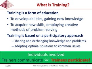 Adult training guidelines | PDF