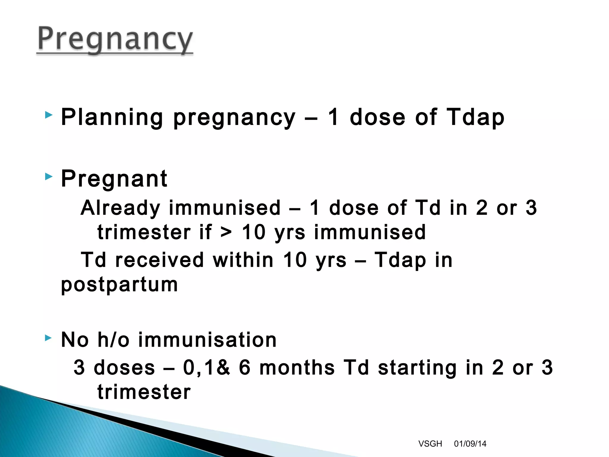 Adult immunisation schedule | PPT