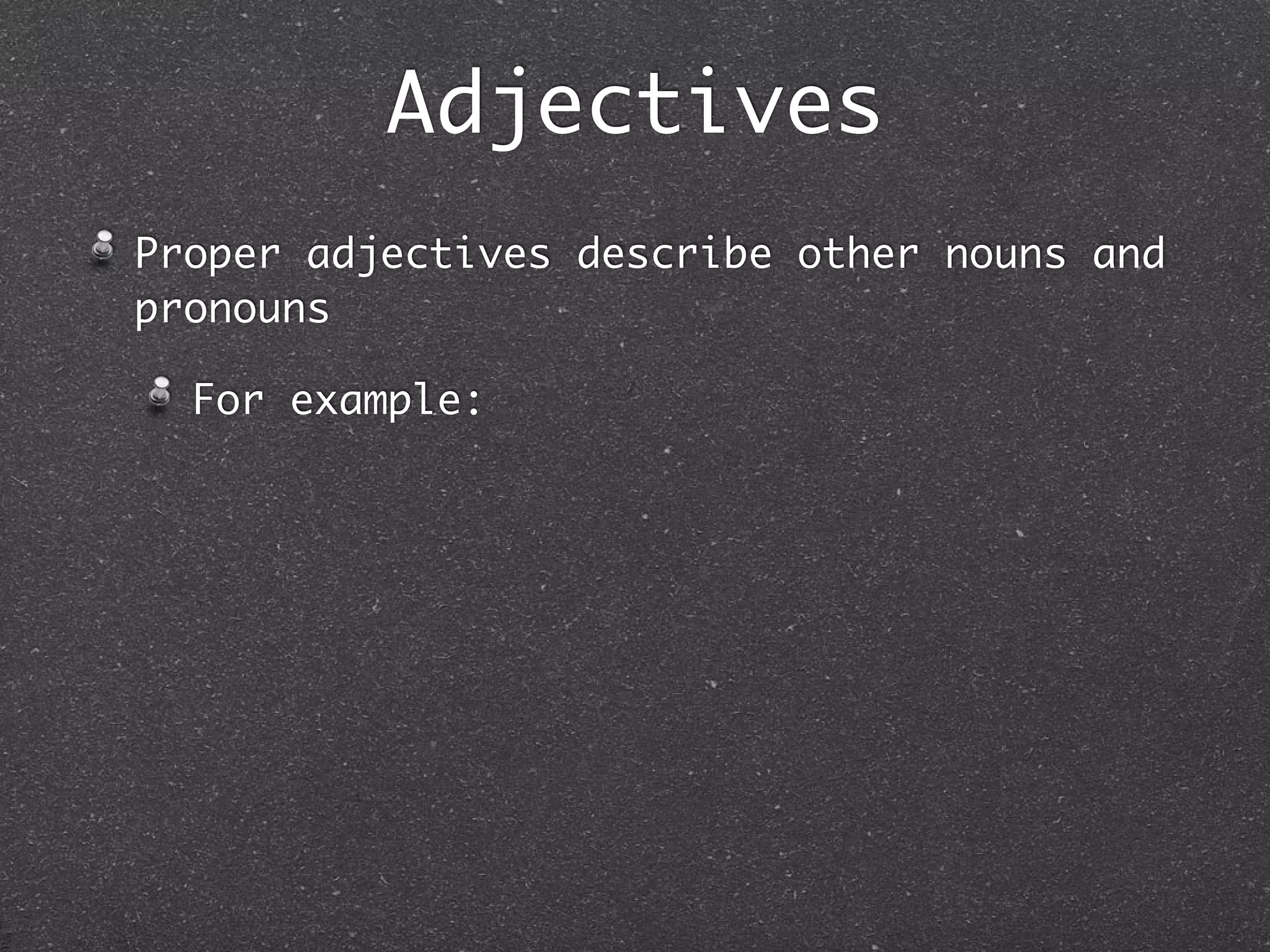 Articles, Adjectives, Adverbs (Updated) | KEY