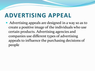 Appeals to advertising | PPTX