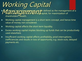 Advanced Working Capital Management ppts | PPT