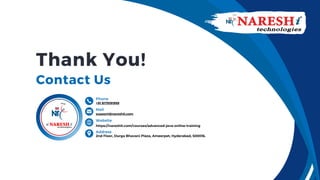 Advanced java online Training - Naresh IT | PPT